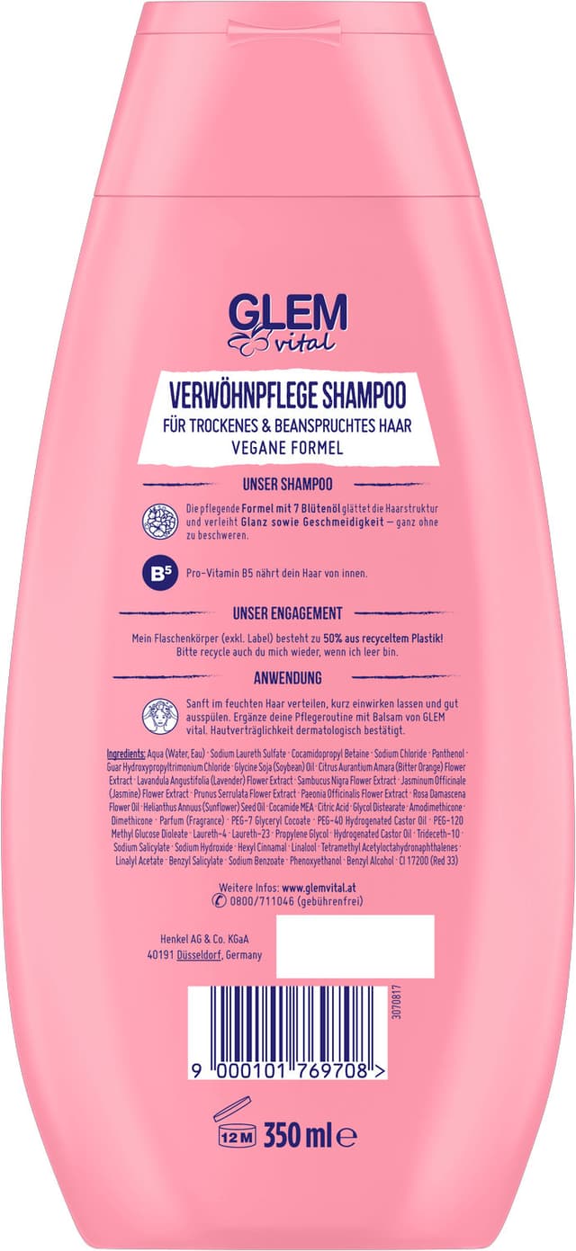 Glem Vital Verwöhnpflege Shampoo 7 Blütenöl online bestellen | MÜLLER