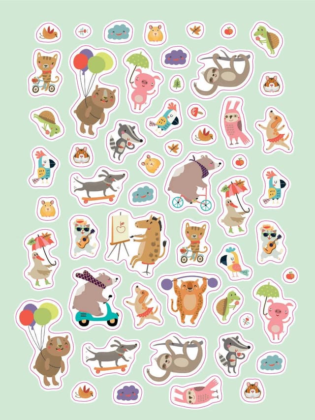 Stickerbuch Lustige Tiere I Über 1000 Sticker online bestellen | MÜLLER